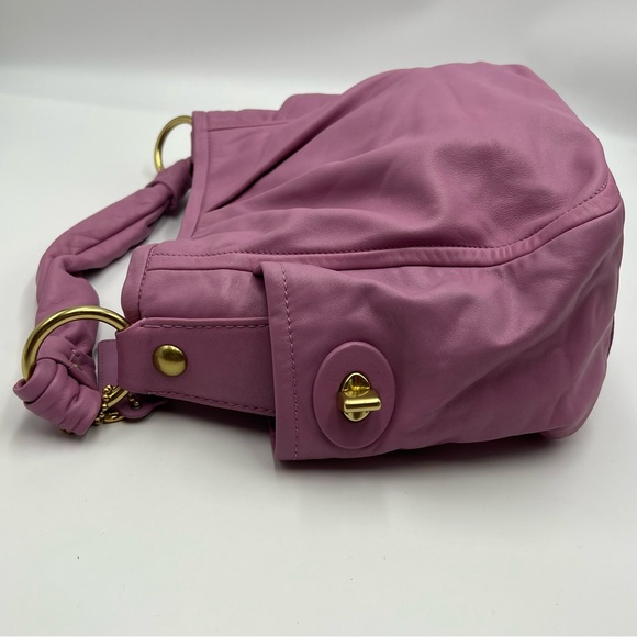 Coach | Bags | Coach Parker Leather Pink Hobo Bag 3412 | Poshmark